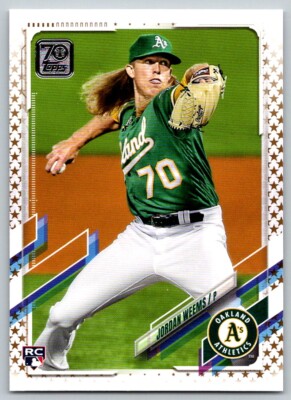 2021 SERIES 2 GOLD STAR PARALLEL JORDAN WEEMS RC OAKLAND ATHLETICS #570 ...