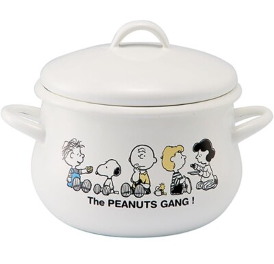 Peanuts Snoopy enamel stcok pot cookware small size 16cm GANG | eBay