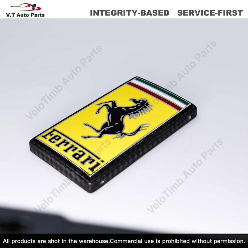 Carbon Fiber Key Fob For Ferrari SF90,296,ROMA,Purosangue, Genuine ...