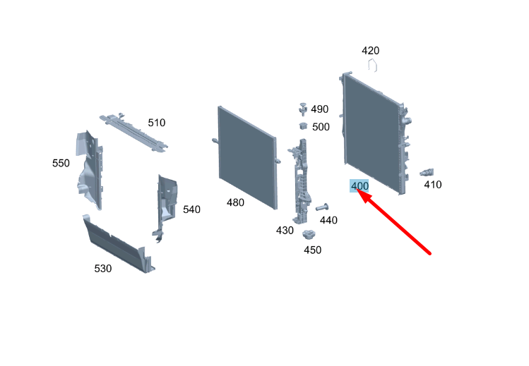 MERCEDES-BENZ SPRINTER W907 Coolant Radiator A9075001200 NEW GENUINE | eBay
