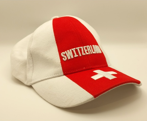 Switzerland Baseball Cap White Red Flag Cross Strap Back | eBay