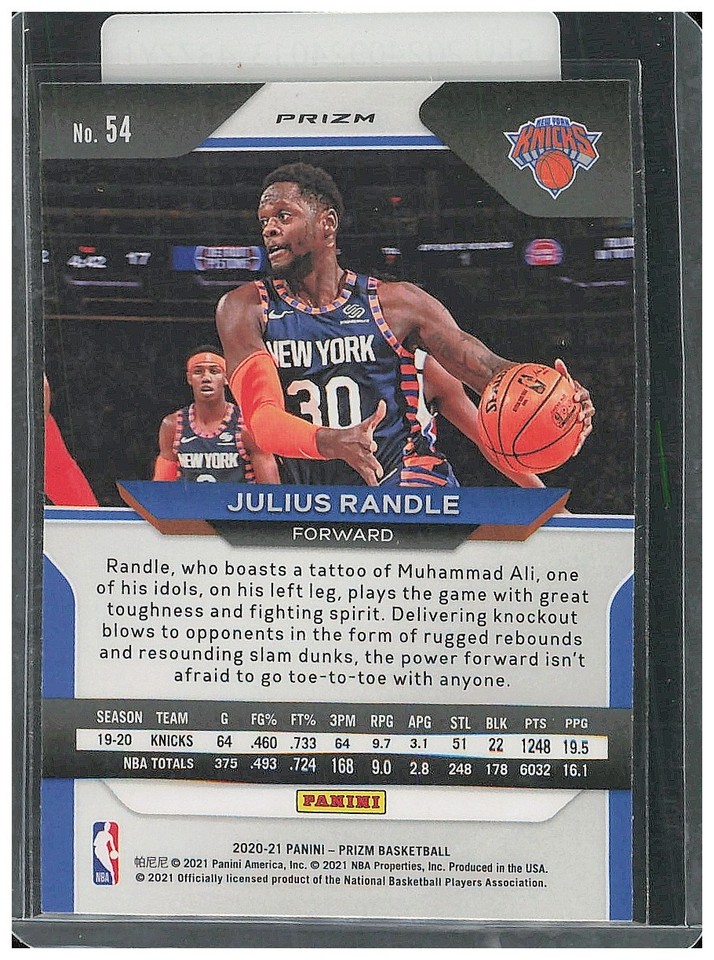 2020-21 Panini Prizm Julius Randle Base Prizms Silver #54 | eBay