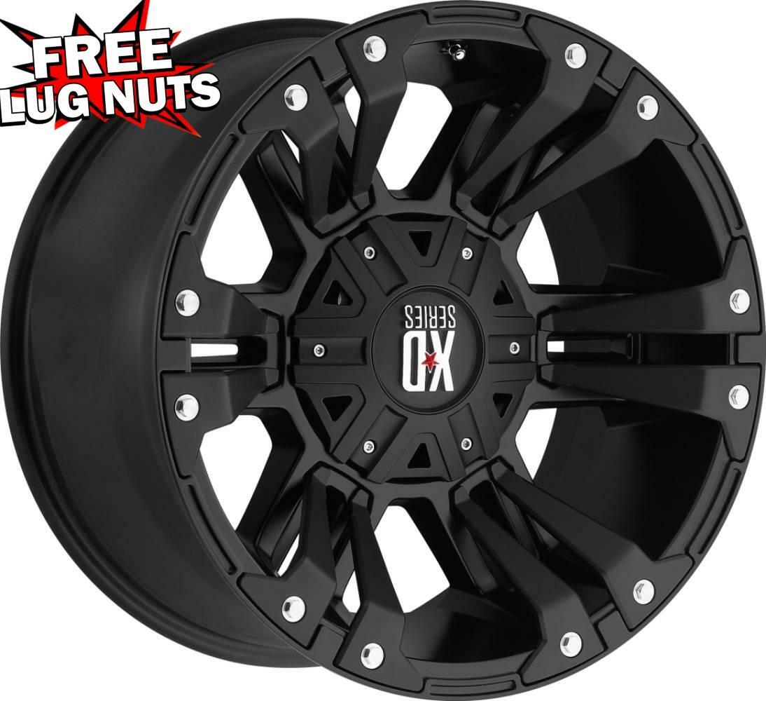 20 inch 20x9 XD XD822 MONSTER II Matte Black wheel 5x150 +18 | eBay