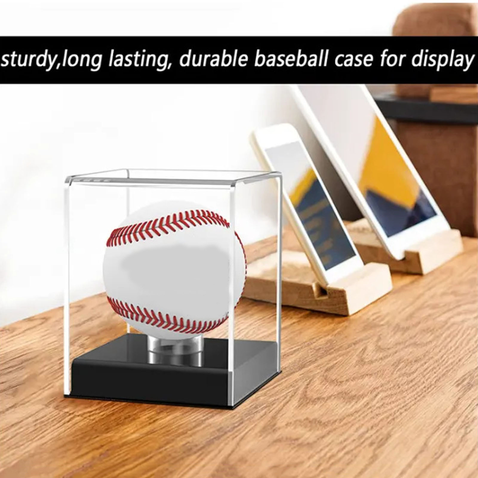 Baseball Display Box Anti-uv Storage Balls Home Softball Display Box ...
