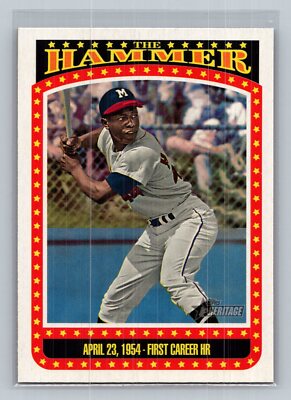 Hank Aaron Milwaukee Braves 2023 Topps Heritage The Hammer #TH-2 ...