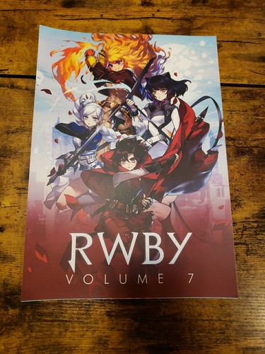 RWBY Poster Volume 7 Rooster Visual Decor Anime | eBay