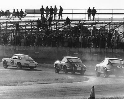 The Porsche 911T Of Peter Gregg And Sten Axelsson 1968 OLD RACING PHOTO ...