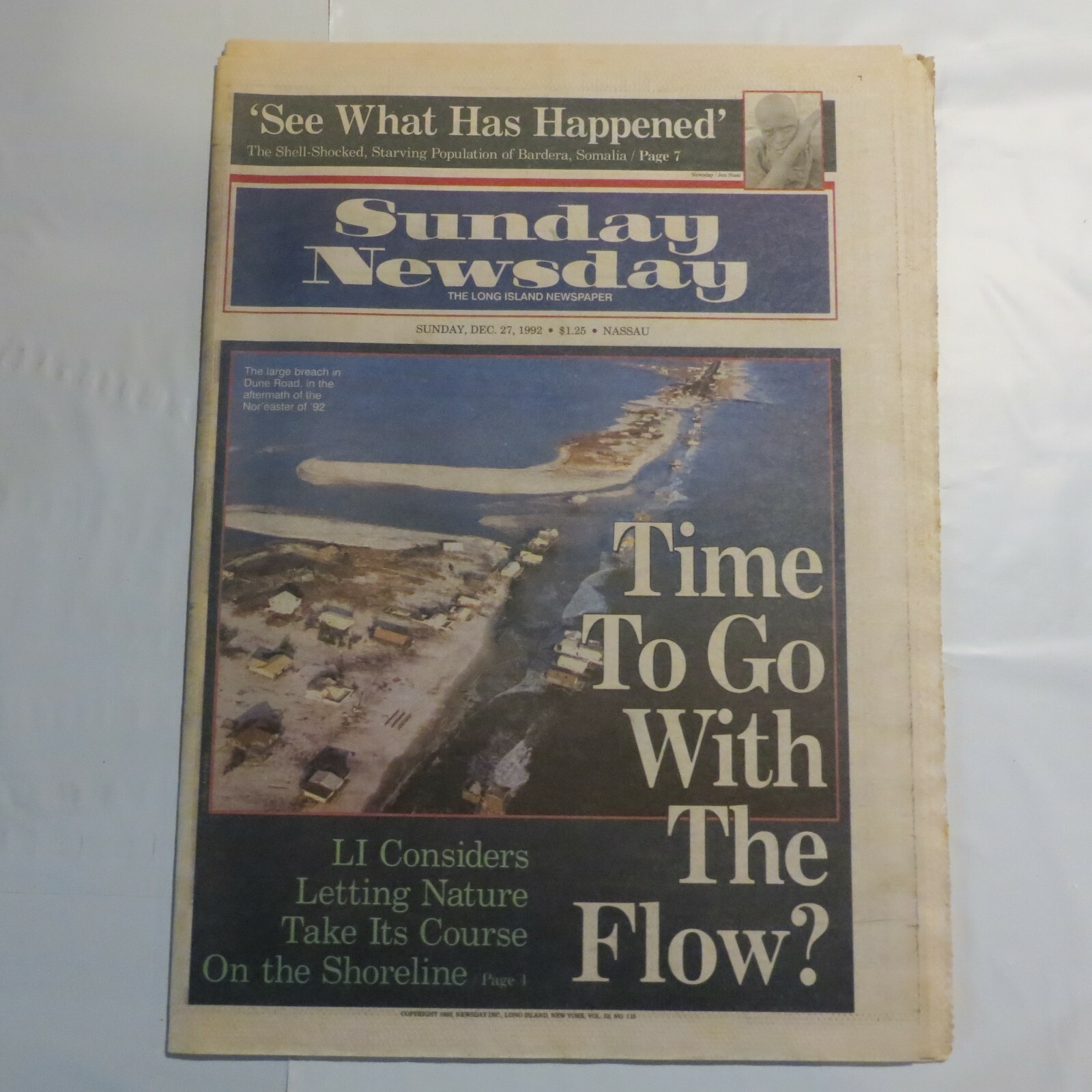 Sunday Newsday Long Island December 27 1992 Nor'easter Storm Dune Road ...