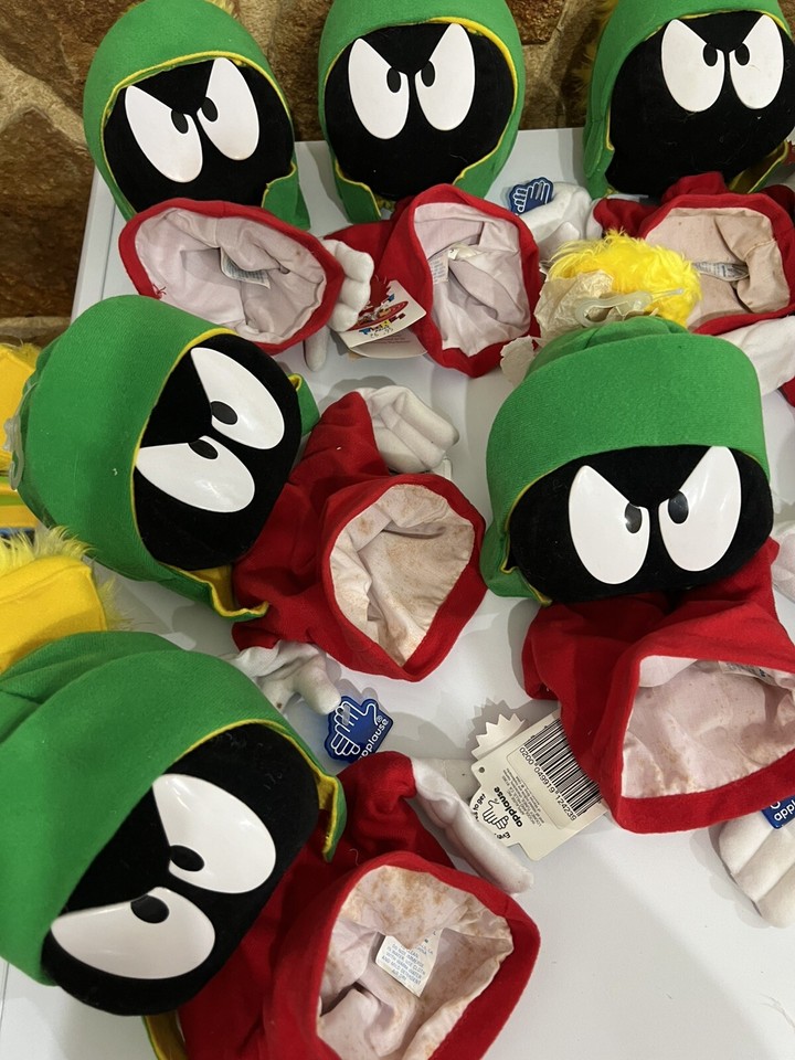 Vintage 1994 APPLAUSE Looney Tunes Marvin the Martian HAND PUPPET NWT ...