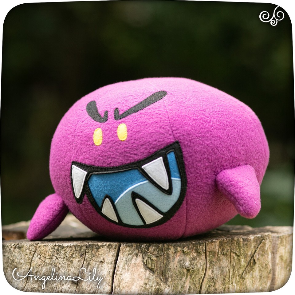 Dark Boo plushie, Dark Boos, handmade plush, ghost-like enemy, 6.2in ...