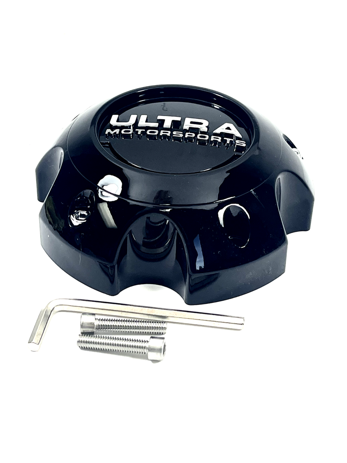 Ultra Motorsports Gloss Black Wheel Center Cap # 89-9756 / C812204 (4 ...