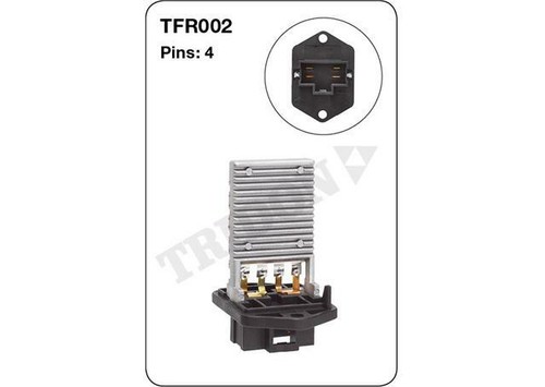 TRIDON HEATER FAN RESISTOR FOR HOLDEN COMMODORE VT VX VY VZ w/o Climate ...