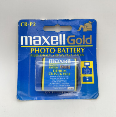 Maxell Gold CR-P2 Vintage Photo Camera 6 Volts Lithium Battery - New in ...