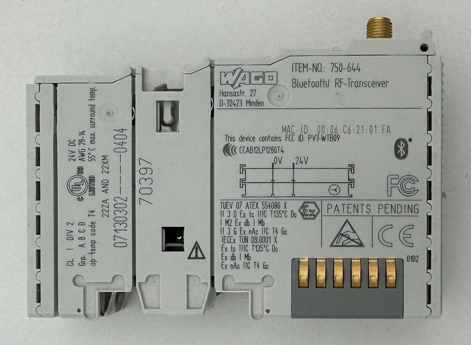 Wago - Bluetooth / RF-Transceiver - 750-644 | eBay