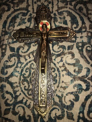 VERY NICE VINTAGE WALL CROSS CRUCIFIX CHRISTIANITY | eBay