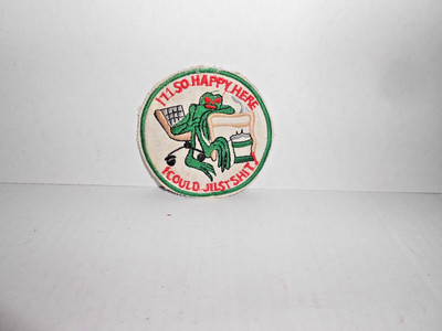 DESK JOB - Patch - So Happy Here, I Could Just S**t US ARMY - Vietnam ...