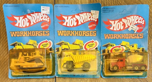 1983 Mattel HOT WHEELS~ Lot Of 3, WORKHORSES SERIES New in Original ...