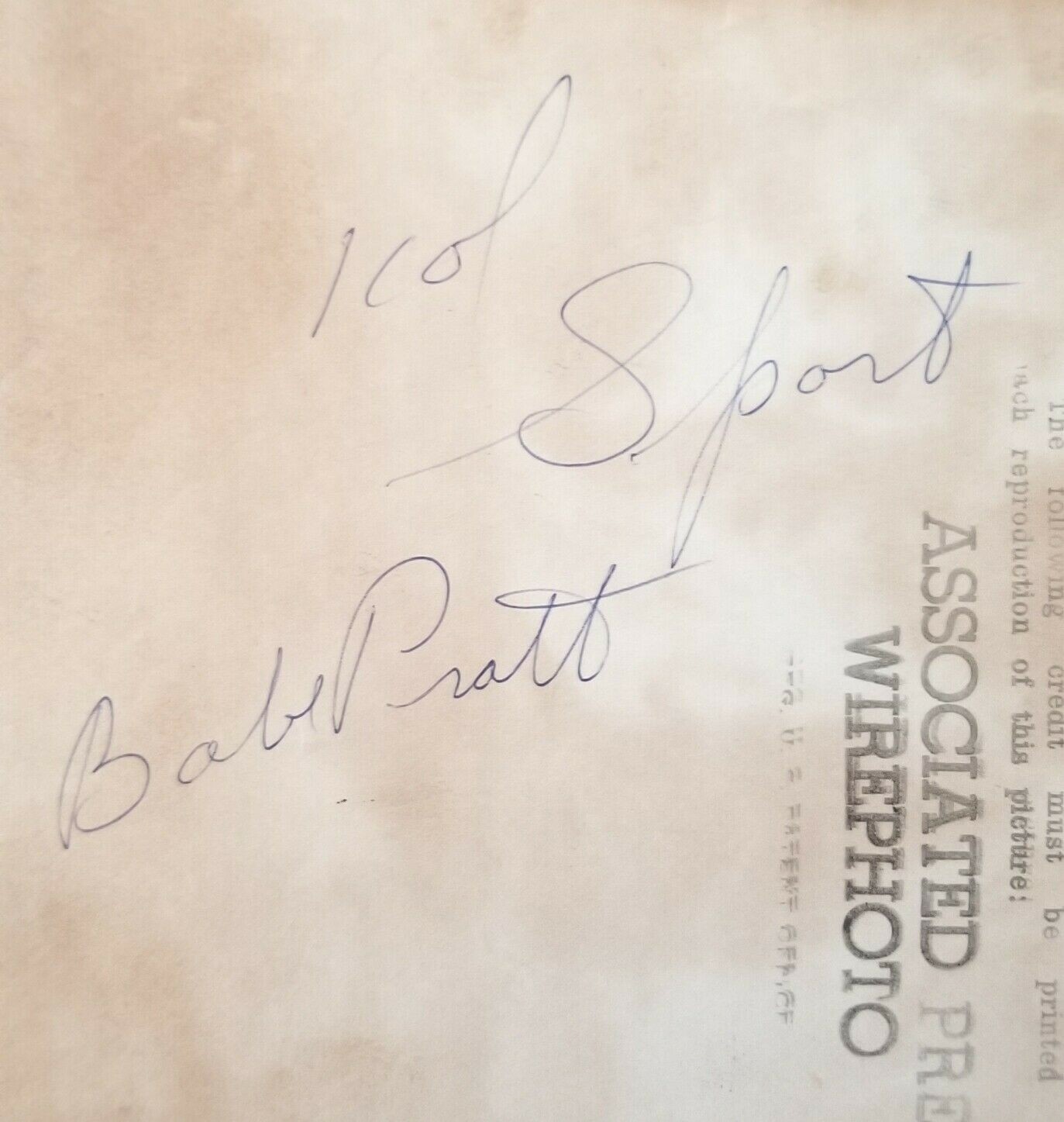 1946 NHL Associated Press Photo Maple Leaf Babe Pratt Suspended ...