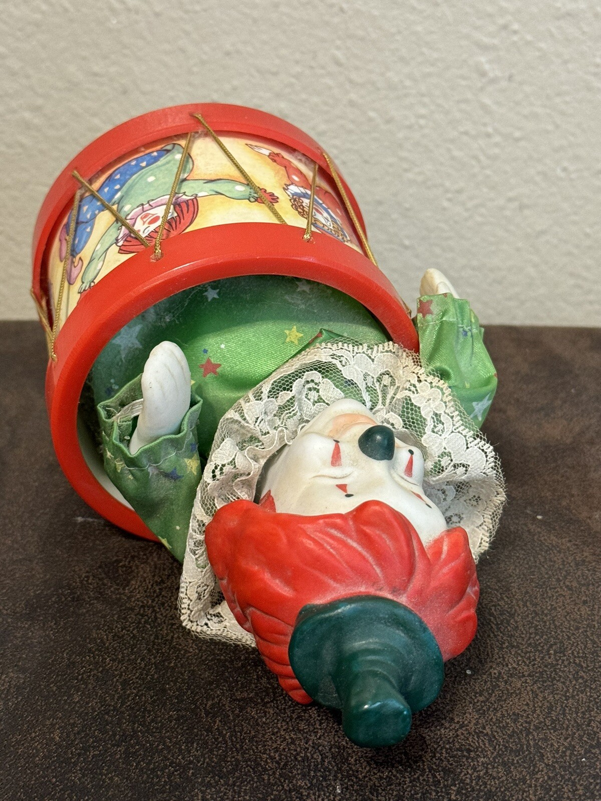 Clown Music Box Wind Up Musical Rotating Resin Figurine Collectible ...