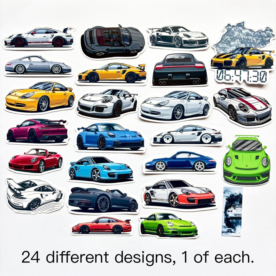 Decal Vinyl Stickers Water-cooled Porsche 911 930 964 993 for Laptop ...