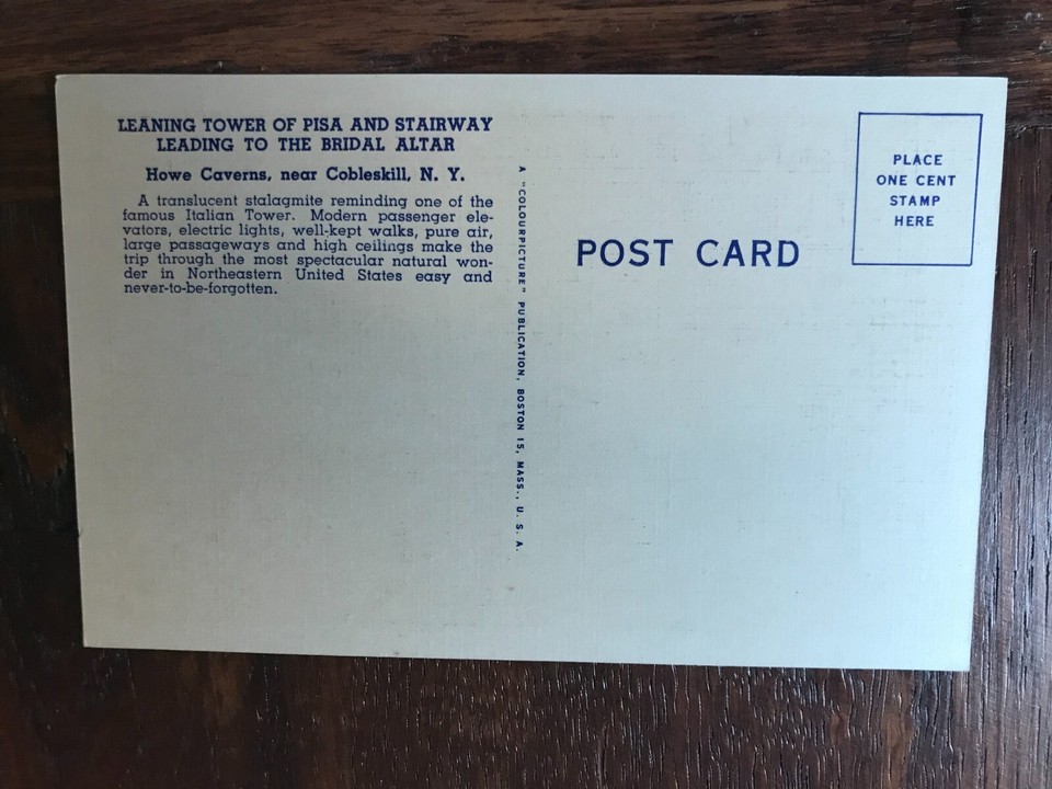 Leaning Tower of Pisa Stairway Leading to the Bridal Altar Howe Caverns ...