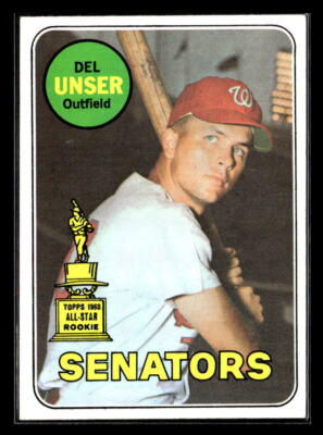 1969 Topps #338 Del Unser - NM/MT+ Set Break! RC | eBay