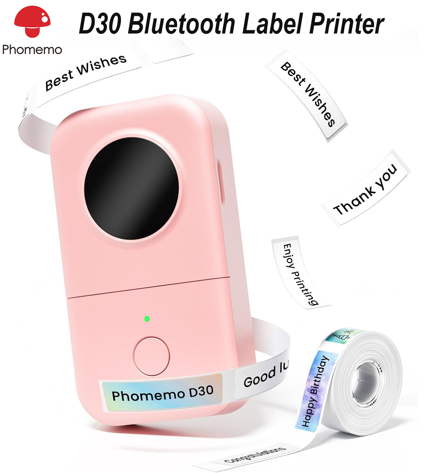 Phomemo D30 Thermal Label Maker Inkless Machine Mini Portable Bluetooth Printer | eBay