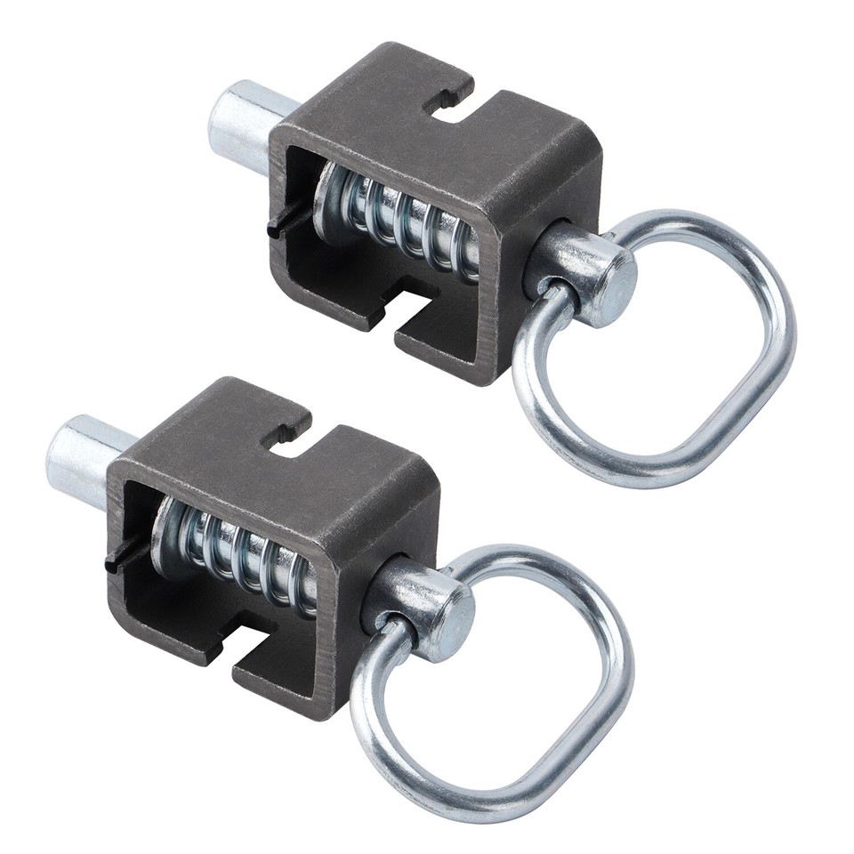 2 Pack Spring Pin Latch Lock For Utility Trailer Tail Gate Loaded Heavy ...