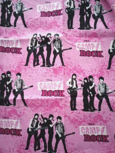camp rock band fun fabric length piece 21 x 16.5 inch 1pc | eBay