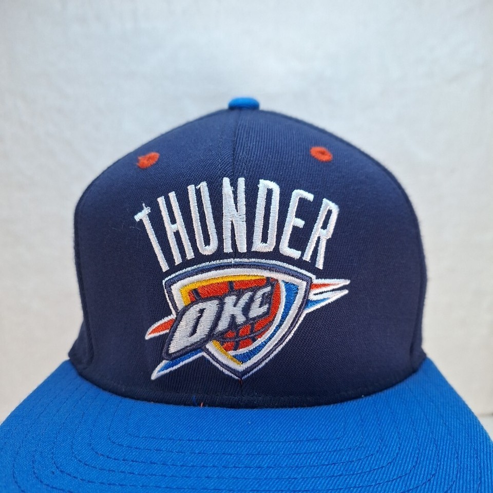 Oklahoma City Thunder Hat Blue Orange Adidas Adjustable SnapBack NBA Cap | eBay