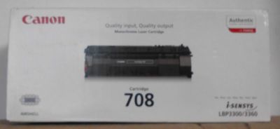 Original Canon 708 Toner black für i-Sensys LBP3300 3360 0266B002 OVP B ...