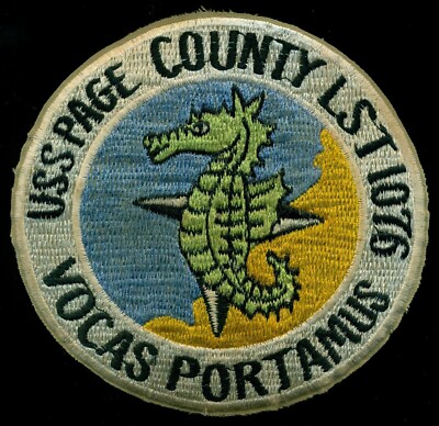 USN USS Page County LST-1076 Patch N-27 | eBay