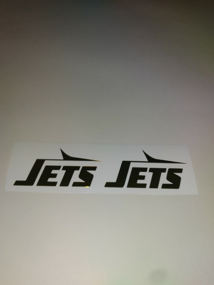 New york jets Mini size football helmet decals gold chrome vinyl decals ...