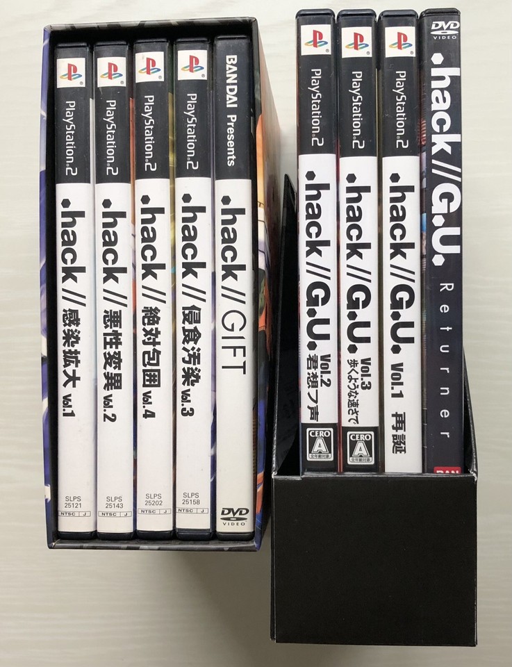 PS2 Dot hack 1 2 3 4 Gift Box Infection Mutation Outbreak Quarantine set of 9 | eBay