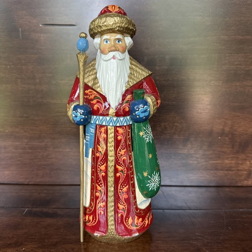 Handmade 10” Russian Grandfather Frost Santa Claus Ded Moroz Figure | eBay