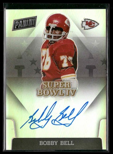 2020 Panini Chronicles #SBIV-BB Bobby Bell Super Bowl Signatures Prizm ...