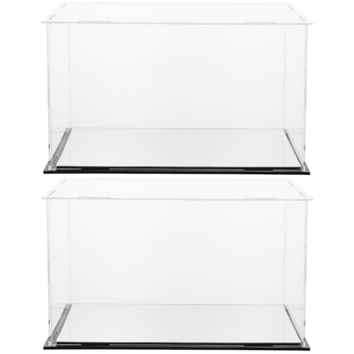 2 Pcs Dust Box Clear Acrylic Display Child Cas Action Figure Storage | eBay