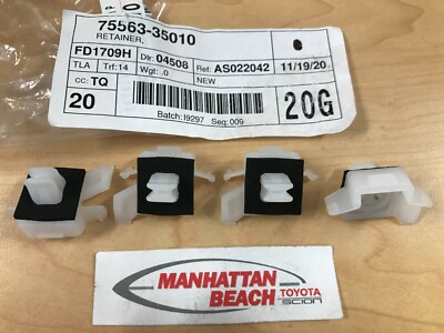 07-14 FJ CRUISER WINDSHIELD REVEAL MOLDING RETAINER CLIPS 75563-35010 X ...