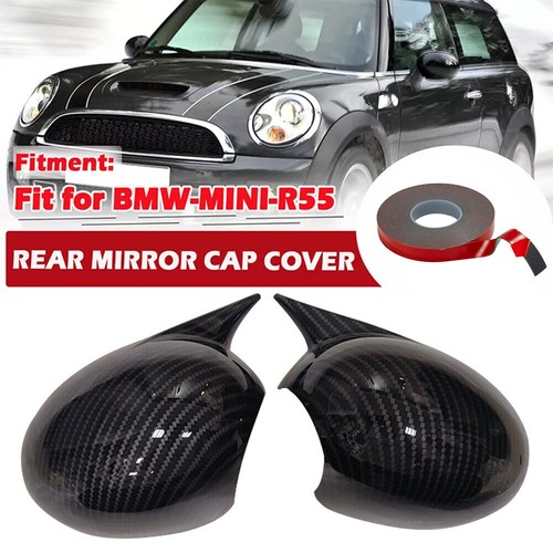 For BMW Mini Cooper R55 R56 R57 R58 R59 R61 Carbon Fiber Mirror Cover ...