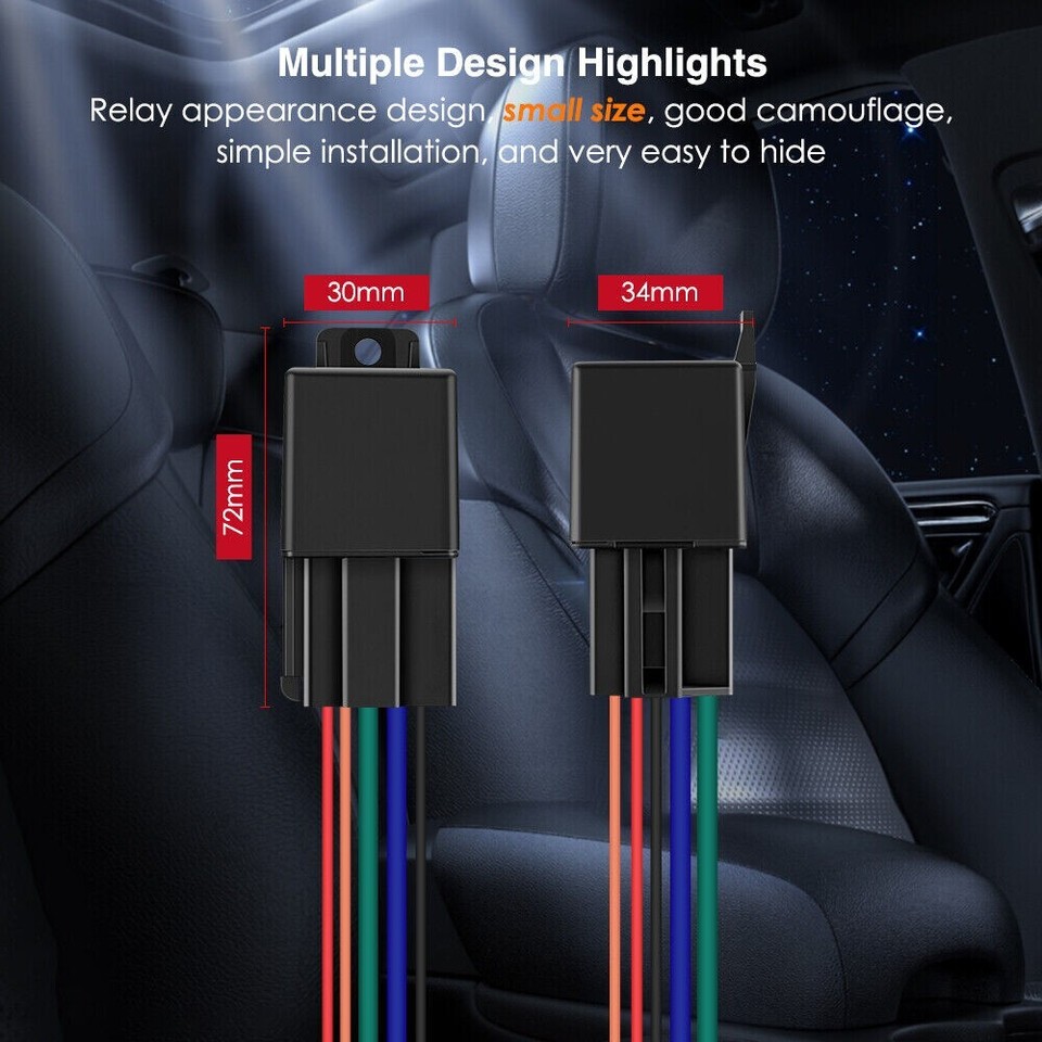 GPS Tracker Relay Real Time 4G Locator Anti-Theft Hidden Car GPS Relay ...