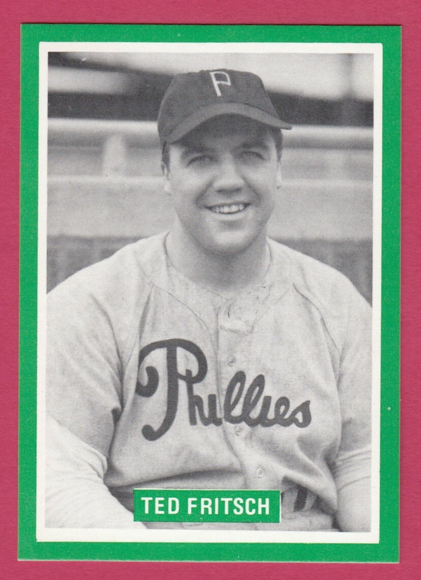 One Year Winners Baseball card # 8 Ted Fritsch -- Philadelphia Phillies ...