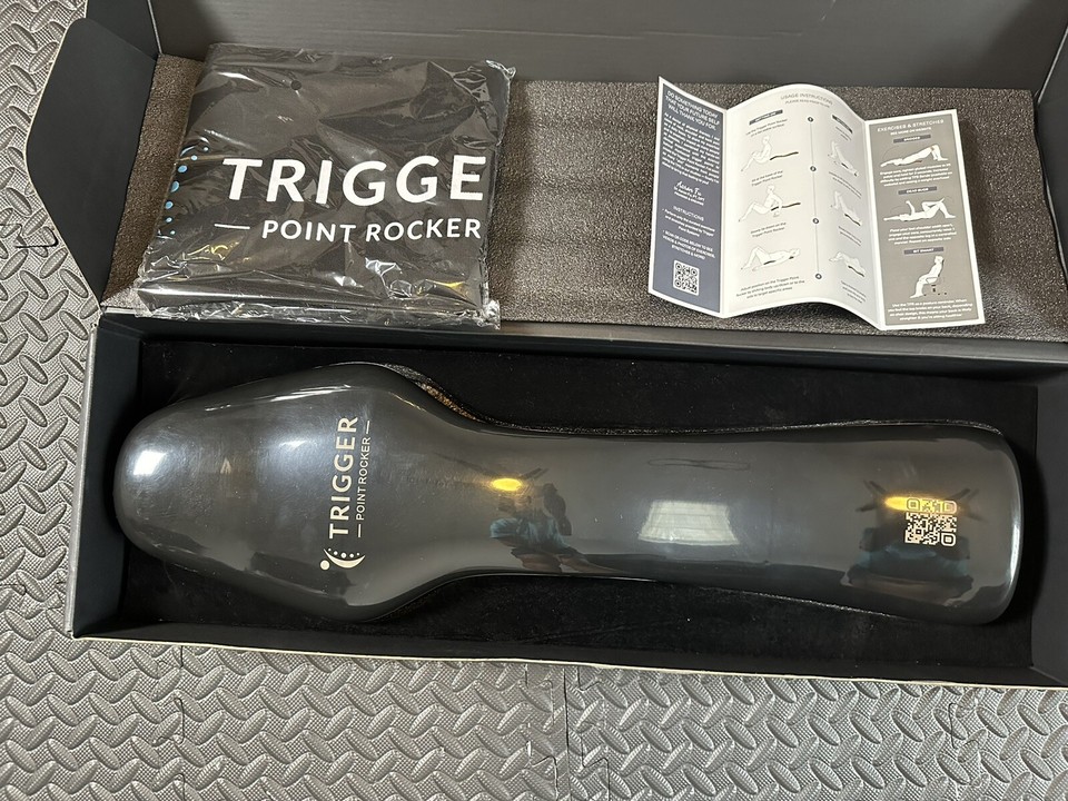 Trigger Point Rocker Back Pain Reduction and Muscle Strengthening Black ...