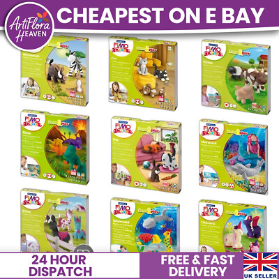 Fimo Kids Form & Play Kits Polymer Modelling Oven Bake Clay Sets ...