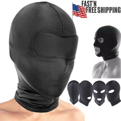 Spandex Face Cover Head Hood Headgear Open Eye&Mouth Full Mask Adults ...