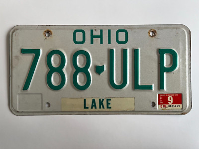1990 Ohio License Plate Lake County | eBay
