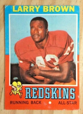 1971 TOPPS LARRY BROWN 2ND YEAR CARD#115 WASHINGTON REDSKINS | eBay