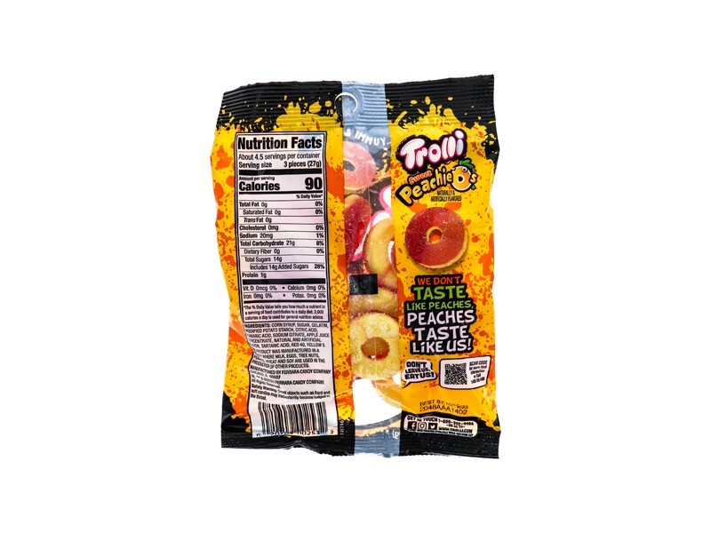 Trolli Peachie O's Gummy Rings 12 Count - 4.25 oz | eBay