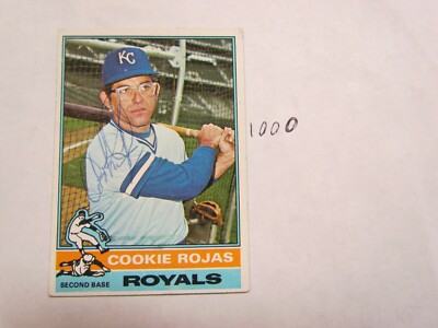1976 Topps Cookie Rojas Autographed Signed Baseball Card | eBay