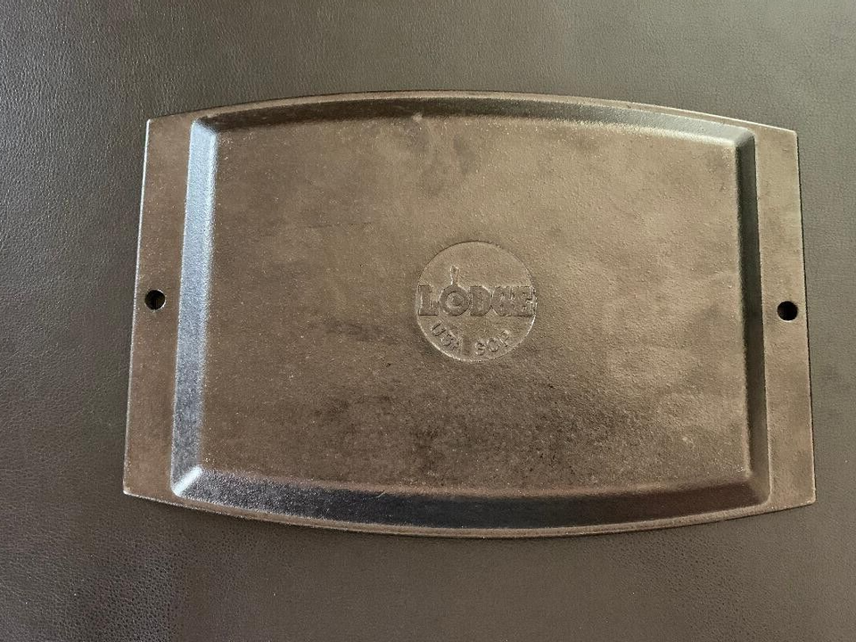 Lodge Sizzlin’ Chef’s Cast Iron Platter Size 11 5/8 in x 7 3/4 in | eBay