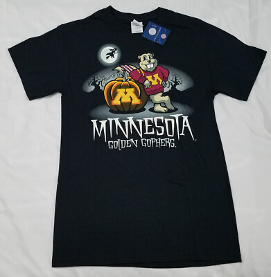 Glow in the Dark Minnesota Golden Gophers Halloween shirt SMALL NEW ...